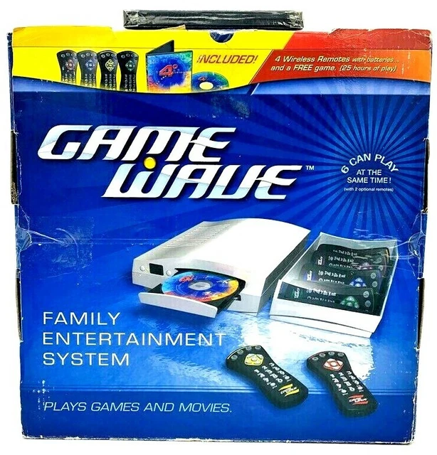GAME WAVE FAMILY Entertainment System + 3 Games: 4 Degrees, Lock ...
