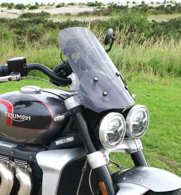 TRIUMPH ROCKET3R/ROCKET3GT WINDSCREEN 46 cm smoke 2020-2024 £109.99 ...