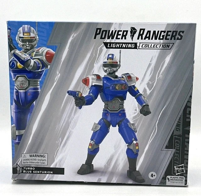 POWER RANGERS LIGHTNING Turbo Blue Senturion Deluxe 6-Inch Action ...