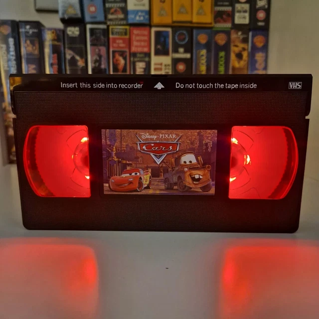 CARS LED VHS Video Tape Lamp Birthday Pixar Disney Christmas Gift Ideas ...