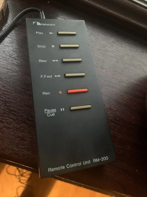 NAKAMICHI RM-200 WIRED Genuine Remote Control Unit Original Rare £150. ...
