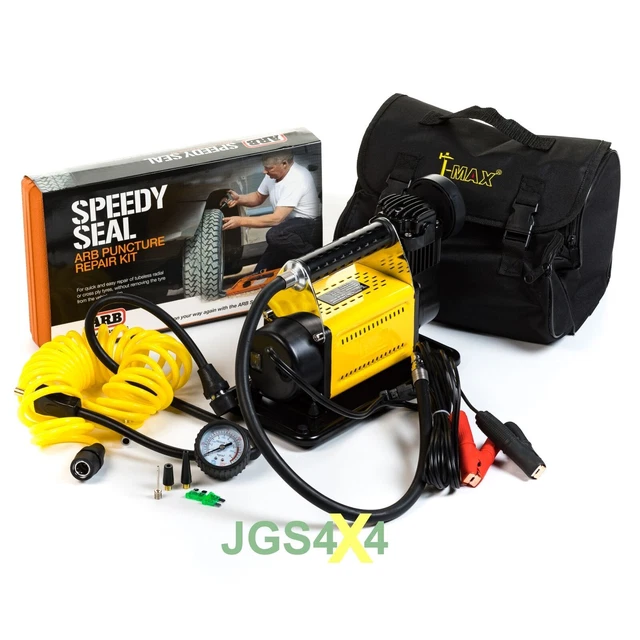 T-MAX 12V COMPRESSOR HEAVY DUTY Portable 4x4 Tyre Air Pump + ARB Tyre ...