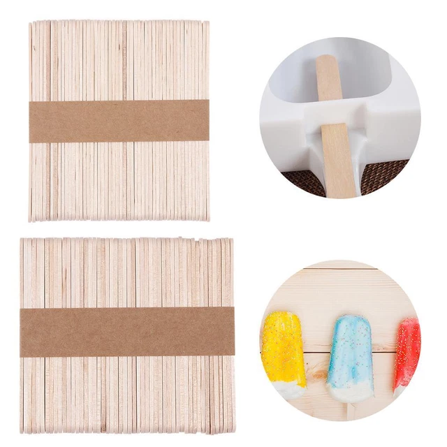 TOOLS WOODEN CRAFT Popsicle Stick Wood Timber Ice Cream Sticks Popsicle ...