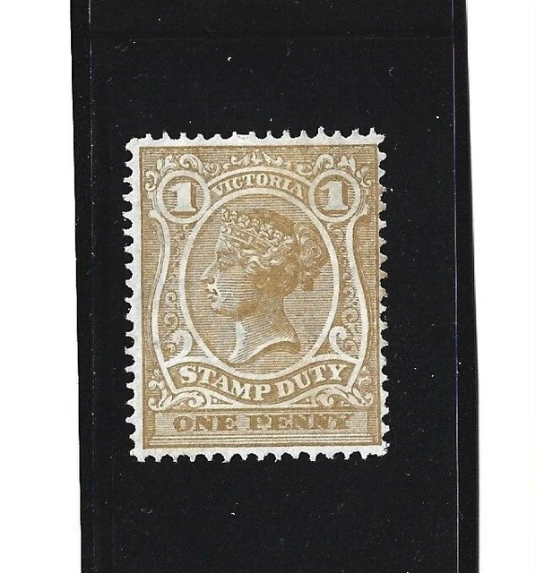 VICTORIA STAMP DUTY One Penny Unused (Gg123) $68.50 - PicClick AU