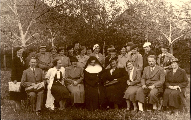 NÄHRMITTELFABRIK ED. HAAS (PEZ) Reichenberg, Erinnerungsfoto (ca 1936 ...
