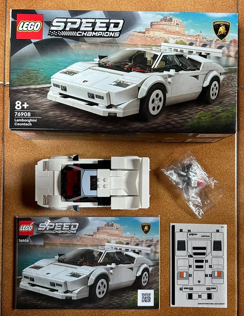 LEGO 76908 SPEED CHAMPIONS Lamborghini Countach macchina car COMPLETO ...