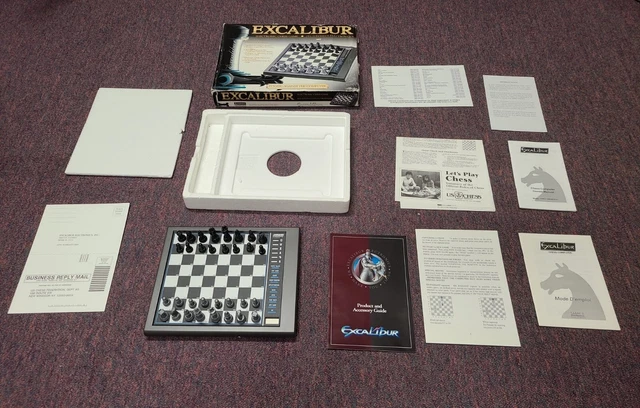 EXCALIBUR SABRE II Electronic Chess Model 901-E2F * Open Box* £116.08 ...