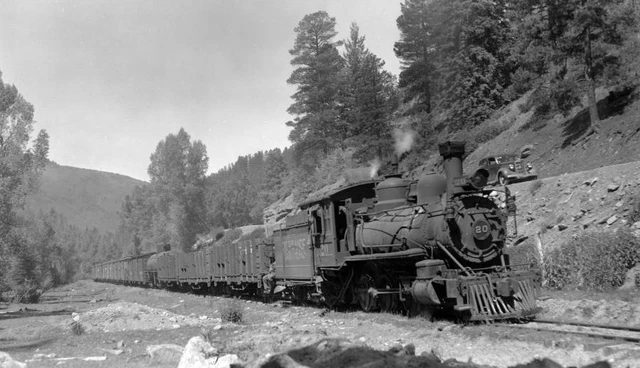 RGS RIO GRANDE Southern Railroad N/G engine No 20, type 4-6-0 Old Train ...