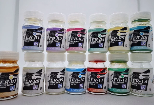 E7-COLOR &CR& CRYSTAL Color Lacquer Paint CR01~CR13 (20ml) multiple ...