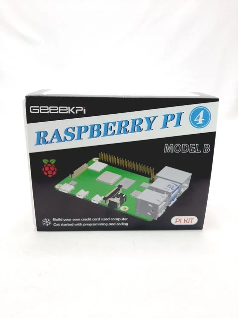 RASPBERRY PI 4 Model B 4GB Plastic Case+ 64GB SD Card, Starter Kit $89. ...