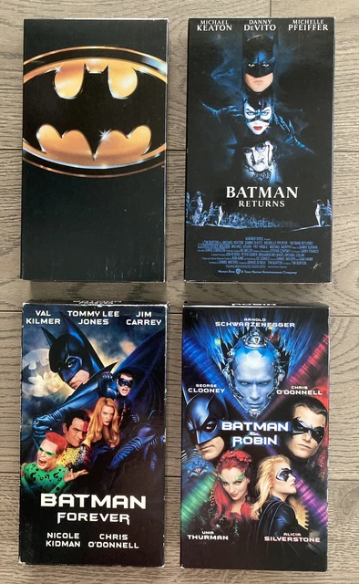 BATMAN MOVIE COLLECTION VHS Batman Returns, Batman Forever, Batman ...