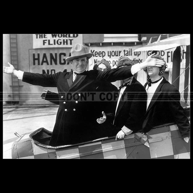 PHOTO F.027392 TED HEALY MOE CURLY HOWARD LARRY FINE (PLANE NUTS) 1934 ...