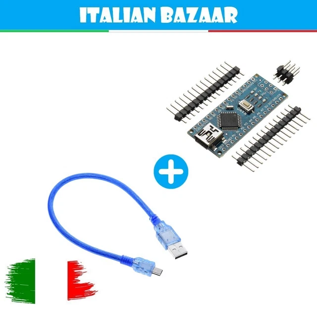 ARDUINO NANO WITH Power Cord, ATmega328 Compatible Microcontroller £11. ...