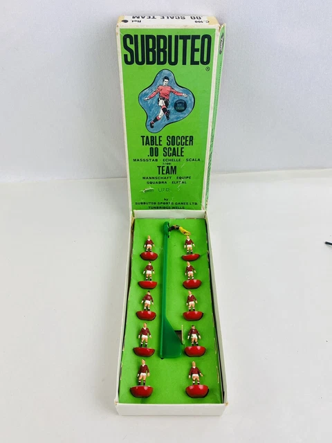 VINTAGE 1970S SUBBUTEO Table Soccer 00 Scale Elftal Kent Made in England £20.00 - PicClick UK