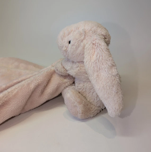 RARE JELLYCAT LITTLE Bashful Pink Bunny Rabbit Soother Comforter ...