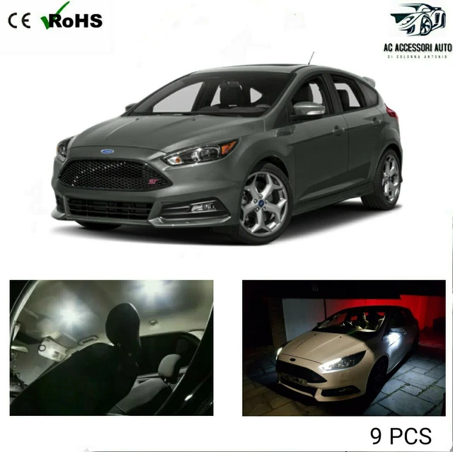 FORD FOCUS MK3 Canbus 6000K Complete Interior Full Led Kit + Mirror ...