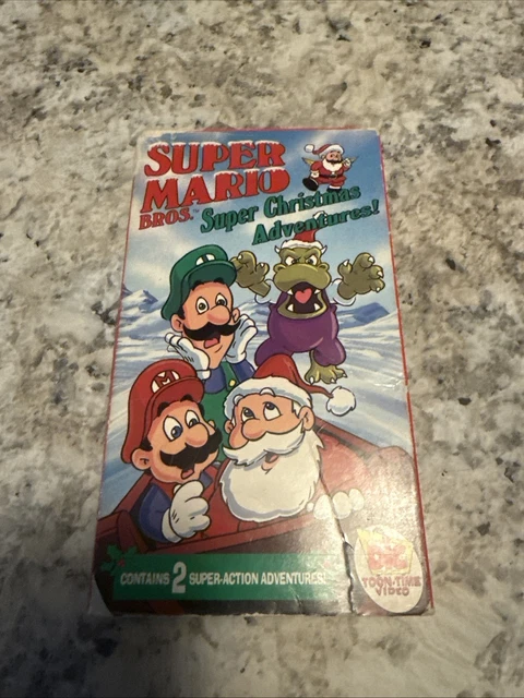 SUPER MARIO BROS Super Christmas Adventure VHS DIC Toon Time Cartoon ...