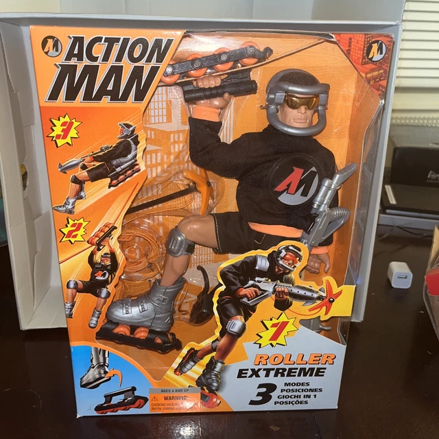 NUEVO HASBRO 1999 Action Man Roller A. T. A. K. 12" Figura #89509 EUR ...
