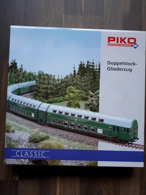 DOPPELSTOCK, GLIEDERZUG, PIKO 53120, DR, grün, Neu, Unbenutzt EUR 340 ...