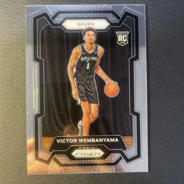 2023-24 PANINI PRIZM VICTOR WEMBANYAMA Base Rookie Card RC #136 Spurs ...