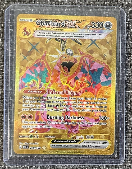 POKÉMON TCG CHARIZARD ex SV03: Obsidian Flames 228/197 Holo Hyper Rare ...