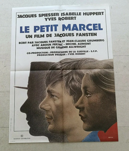 CINEMA AFFICHE LE Petit Marcel Jacques Fansten Isabelle Huppert Yves ...