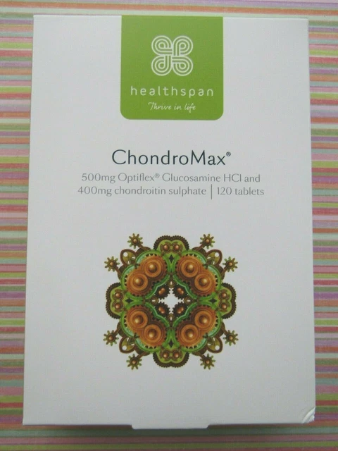 HEALTHSPAN CHONDROMAX 120 Tablets. Expiry 06/2022. Glucosamine ...
