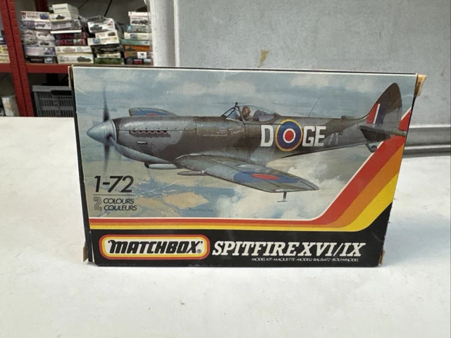 MATCHBOX 2 COLOUR PK-50 Late Version Spitfire Mk XV1-1X Model Kit ,1:72 ...