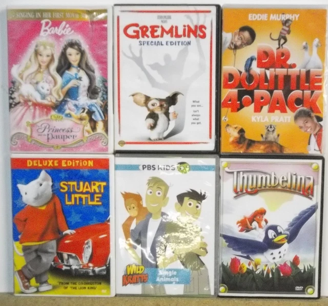 6 ANIMATED FAMILY Children DVD movies READ LIST INSIDE Lot #M765 FREE ...