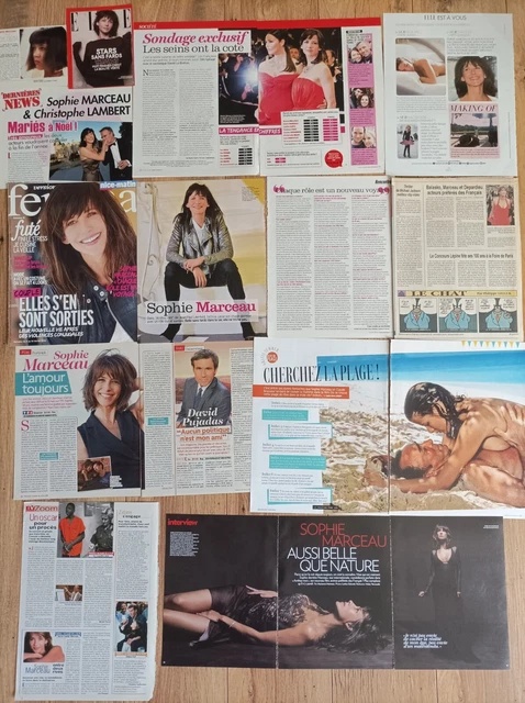 SOPHIE MARCEAU - Lot De Coupures De Presse Clipping Lot 4 EUR 5,00 - PicClick FR