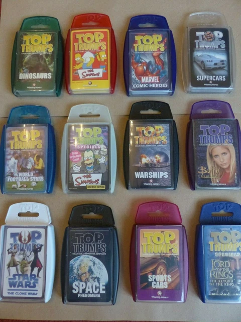 COLLECTION OF TOP Trumps Card Games - PICK A GAME / Buffy, Marvel ...