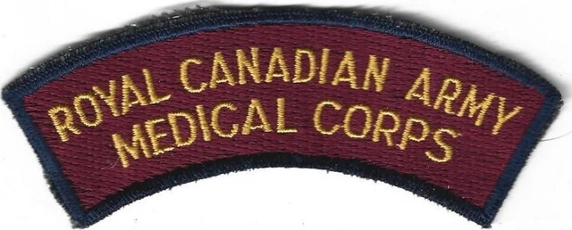 1950S ROYAL CANADIAN Army Medical Corps Cloth Shoulder Badge $7.00 ...