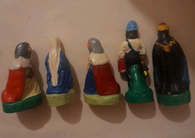 5 ANCIENS Santons Carbonel creche EUR 18,00 - PicClick FR