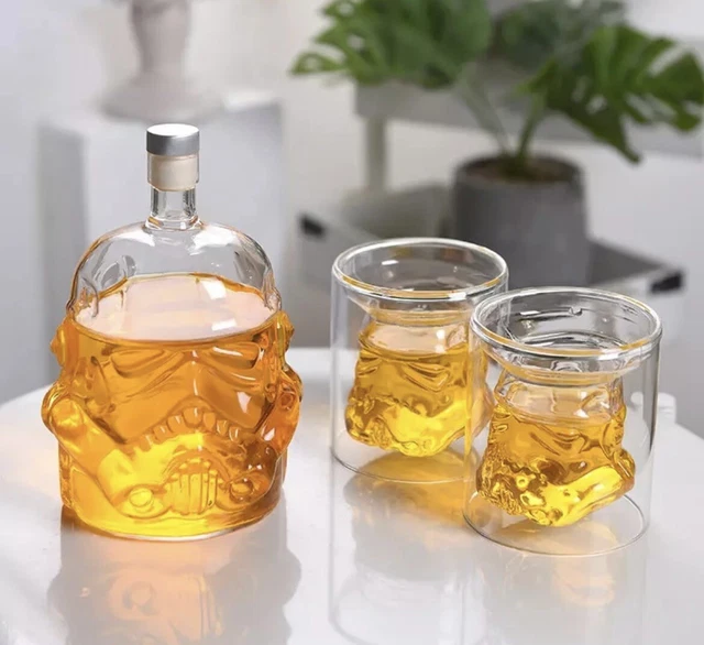 STAR WARS STORMTROOPER Glass Drinks Decanter Whisky Sherry Liquer ...