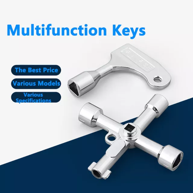 WRENCH TRIANGLE PLUMBER Key /4 Way Universal Key For Elevator Emergency ...