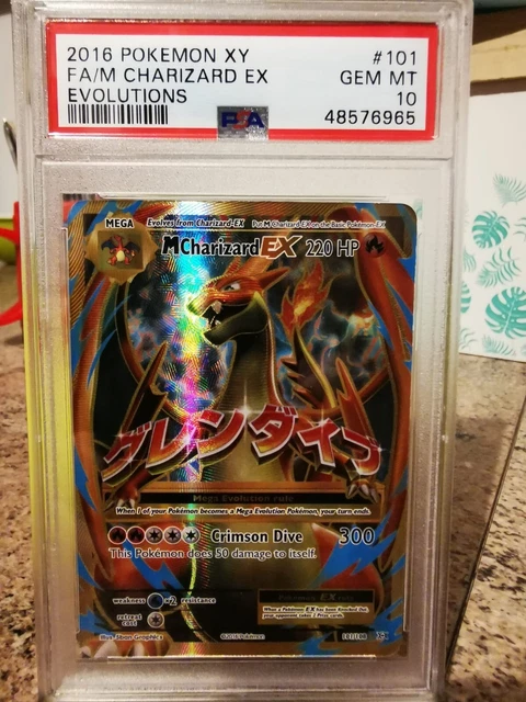 POKEMON XY MEGA Charizard EX Full Art Evolutions 101 psa 10 Mint Eng ...