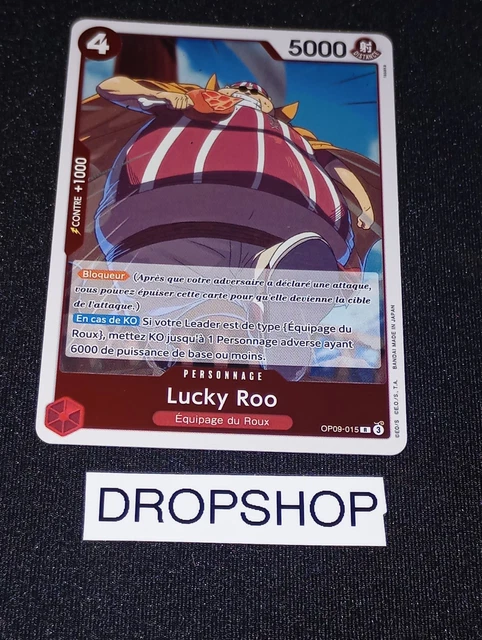 CARTE ONE PIECE Francaise Op09-015 Lucky Roo Rare Fr Mint Op09 EUR 2,15 ...