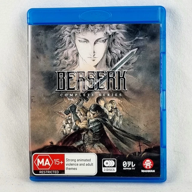 BERSERK COMPLETE SERIES Collection Blu-ray 3 Discs 25 Eps Region B ...
