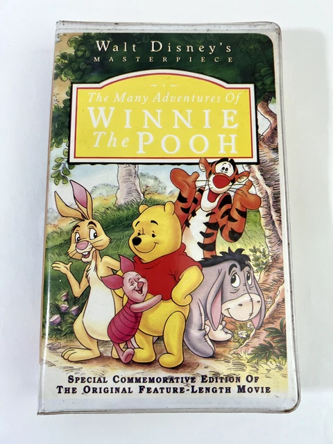 THE MANY ADVENTURES of Winnie the Pooh (VHS, 1996 Disney Masterpiece ...