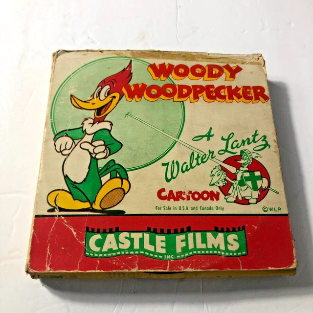 VINTAGE WOODY WOODPECKER 16mm Film Hollywood Matador Castle Films w ...