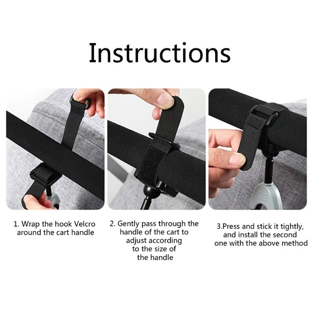 HOOKS BAG HOOKS Hanging Bag Hooks for Trolley Baby Pushchair Pram Hook ...