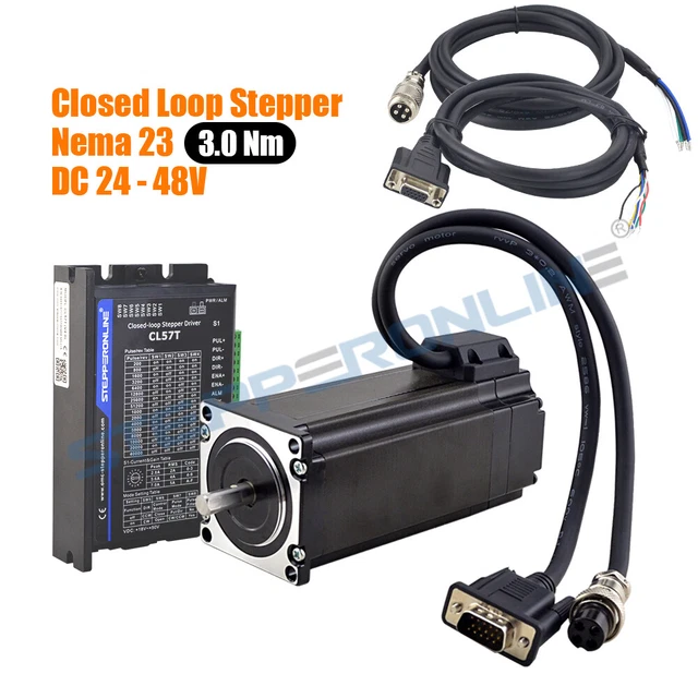 STEPPERONLINE 3NM NEMA 23 Closed Loop Schrittmotor Hybrid Servo Driver ...