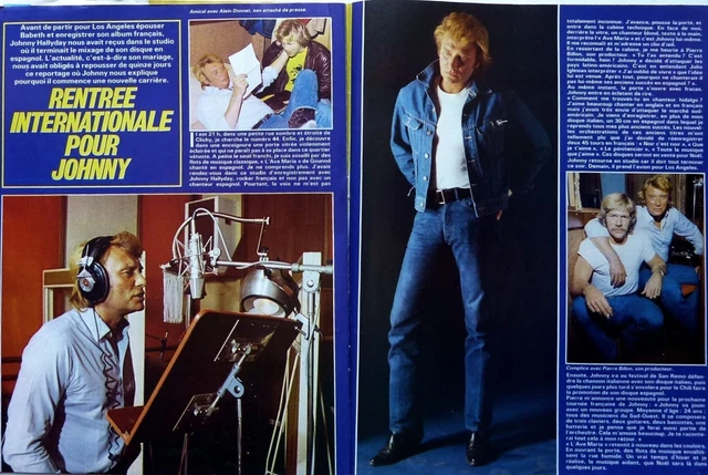 *JOHNNY HALLYDAY = Coupure De Presse 2 Pages 1981 / Clipping EUR 5,00 ...