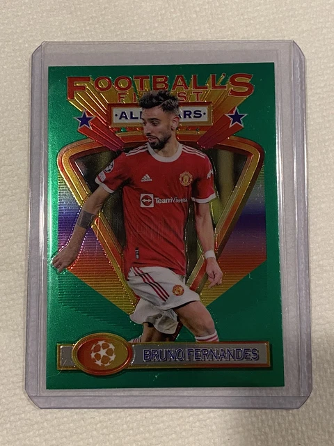 2022 TOPPS FINEST Flashbacks UEFA All-Stars Bruno Fernandes Manchester ...