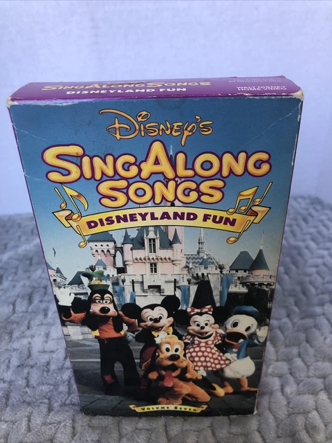 Disney S Sing Along Songs Disneyland Fun Vhs New Sealed 59 10
