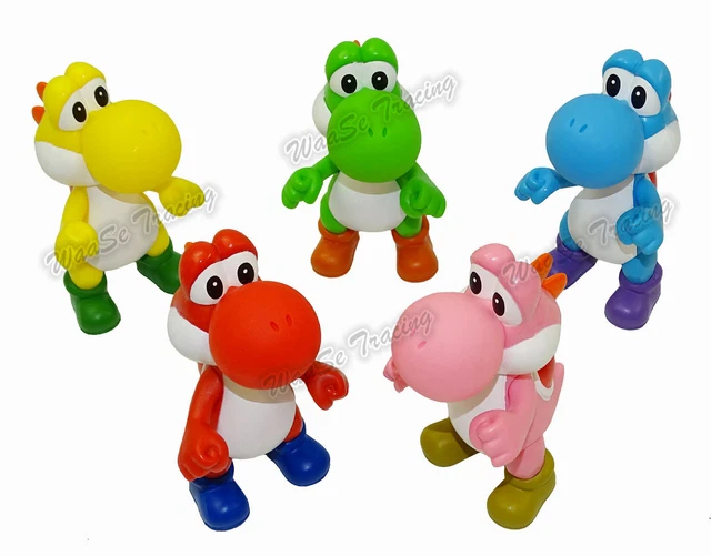 5& SUPER MARIO Brothers / Bros Yoshi Dinosaur Action Figure Movable ...