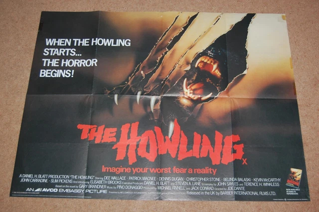 THE HOWLING (1981) - Rare Original Uk Quad Poster - Horror - Joe Dante £39.99 - PicClick UK