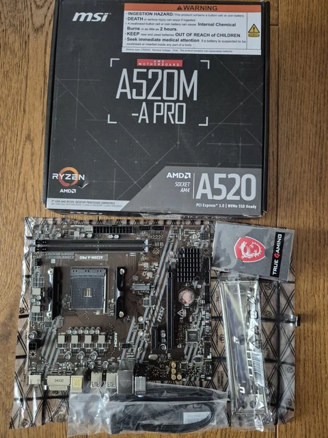 MSI A520M-A PRO Socket AM4 AMD DDR4 Motherboard - Fully Working £53.91 ...