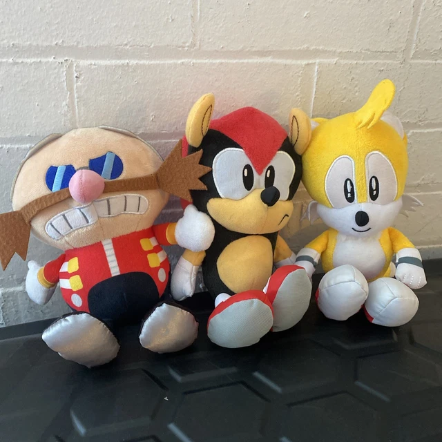 SONIC THE HEDGEHOG Plush Bundle X3 8 Inch Soft Toy Teddy Collectable ...