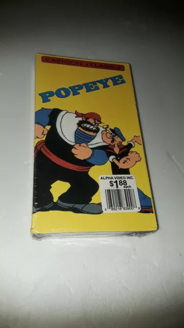 Popeye The Sailor Man Cartoon Classics Collection Vhs Tapes Volume